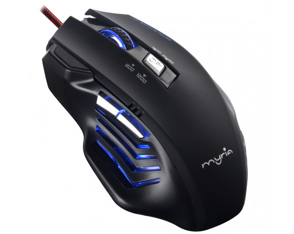 Mouse gaming MYRIA MG7501, 2400 dpi, negru
